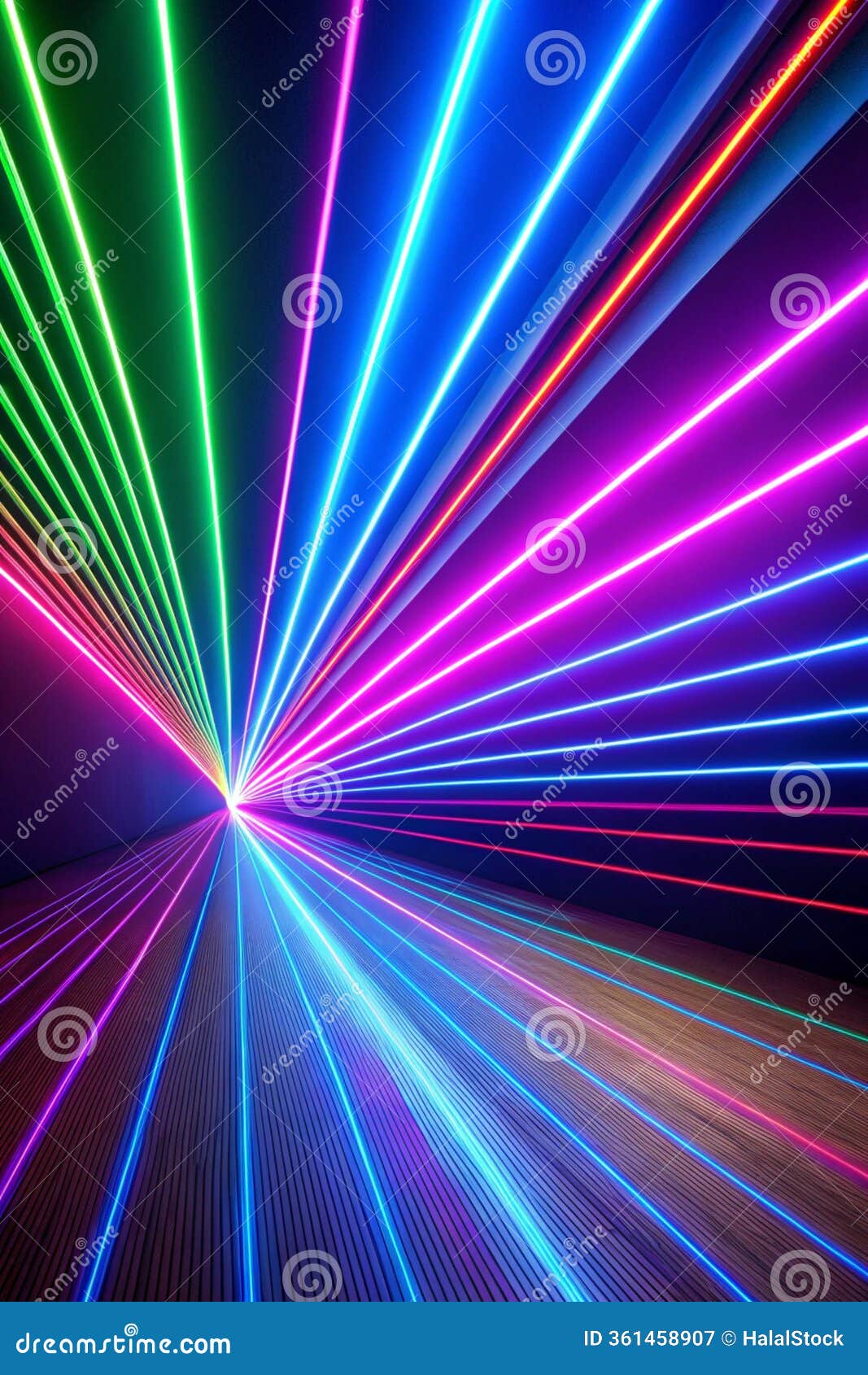 Horizontal Neon Laser Light Lines for Dynamic and Bold Visuals Stock ...