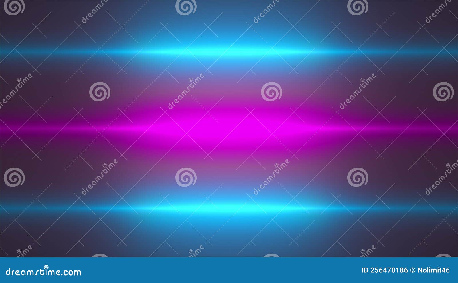 Horizontal neon lines stock illustration. Illustration of design ...