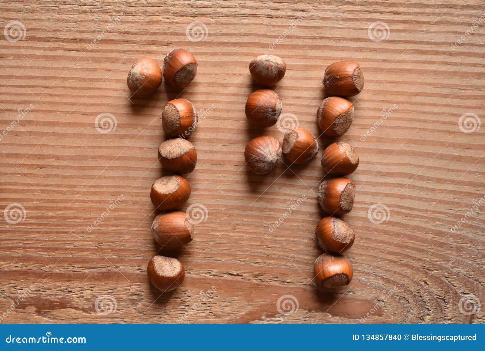 The Number 14 Shaped with Hazelnuts Stock Photo - Image of isolated ...