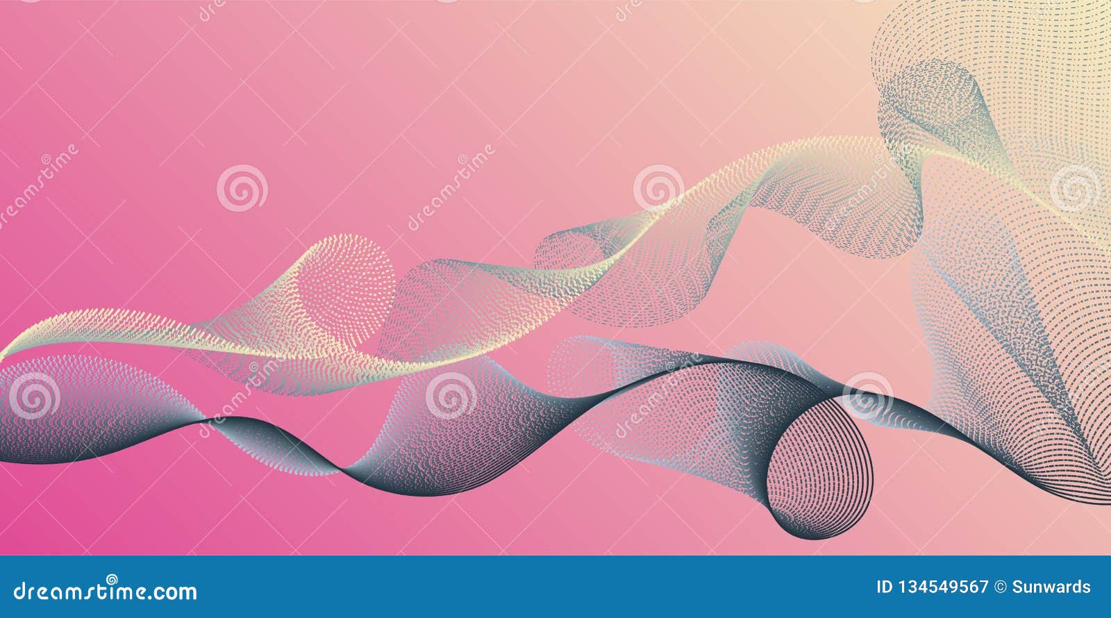 Overlapping Curves Card Backdrop Simple Design. Stock Vector ...