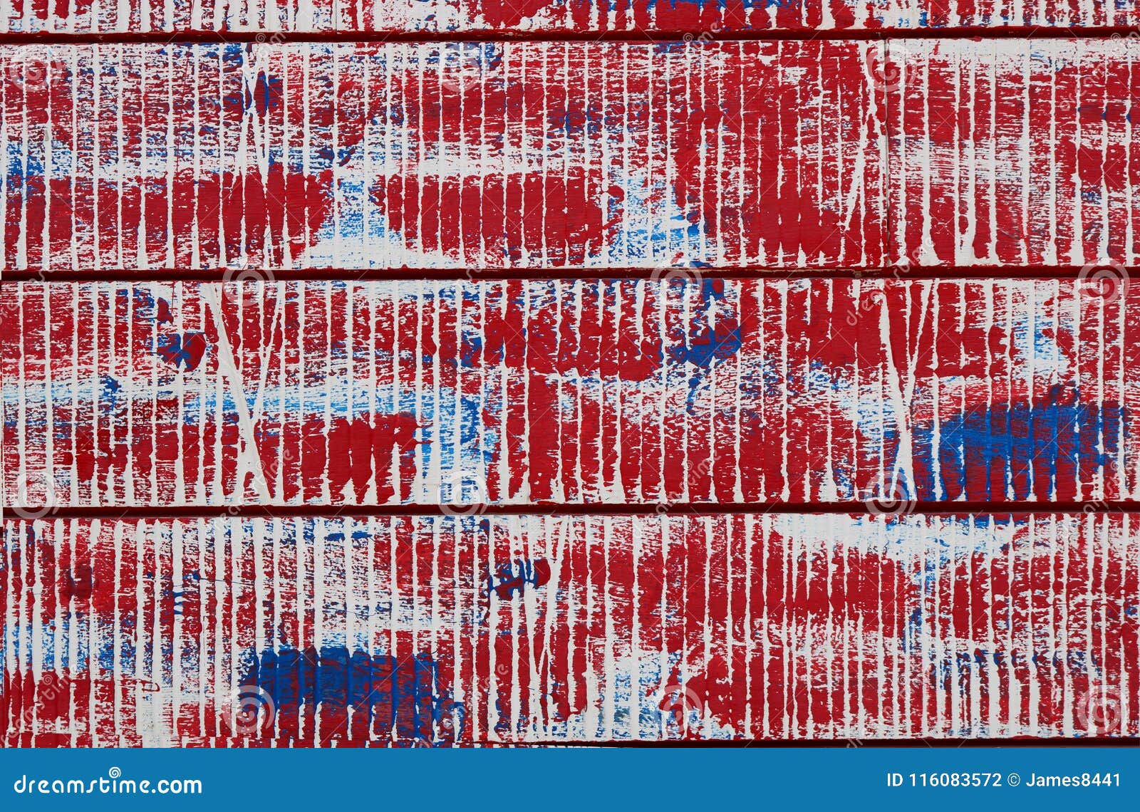 Horizontal Panels with Abstract Pattern. Colors: Red, Blue, White Stock ...