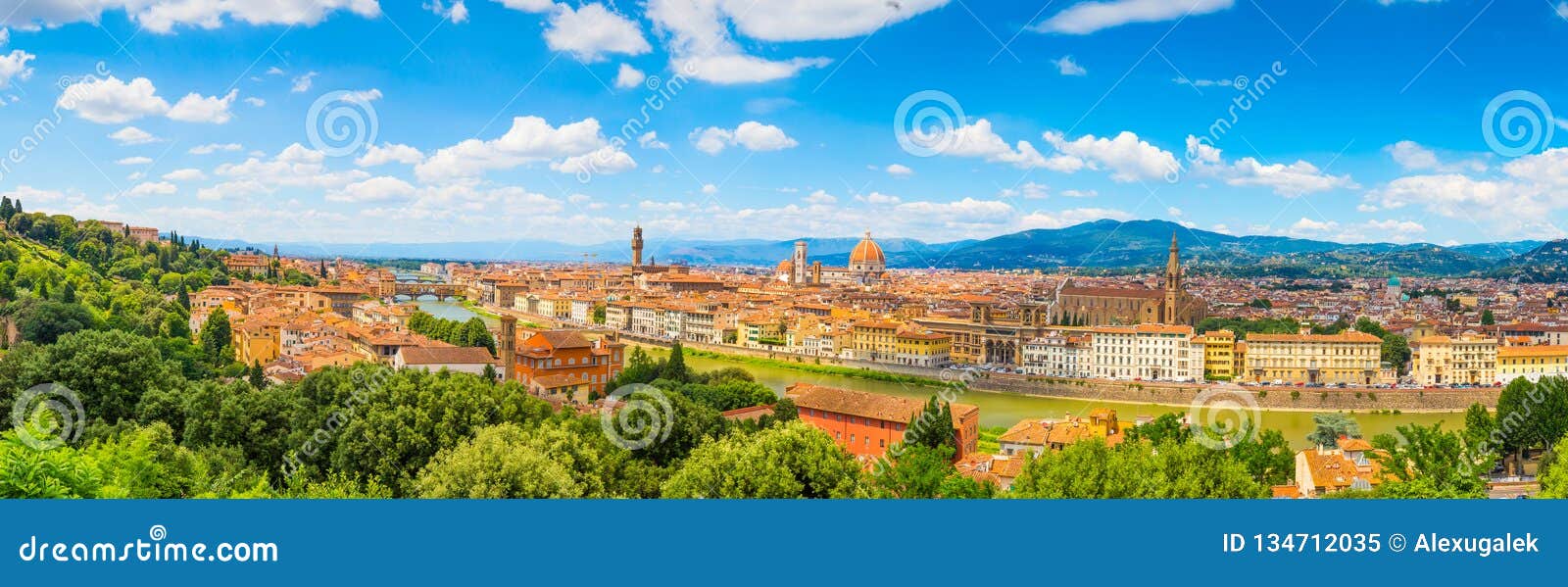 Horizontal Panoramique De Florence Image stock - Image du ville ...