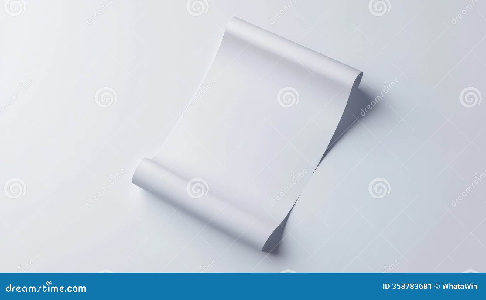 Horizontal Paper is Laying on the Table Stock Image - Image of ...