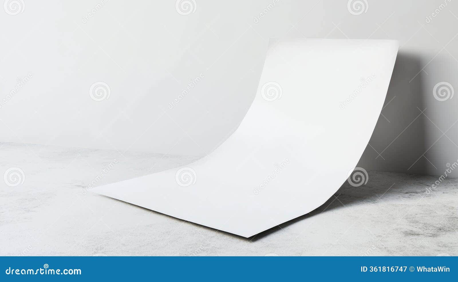 Horizontal Paper is Laying on the Table Stock Image - Image of margin ...