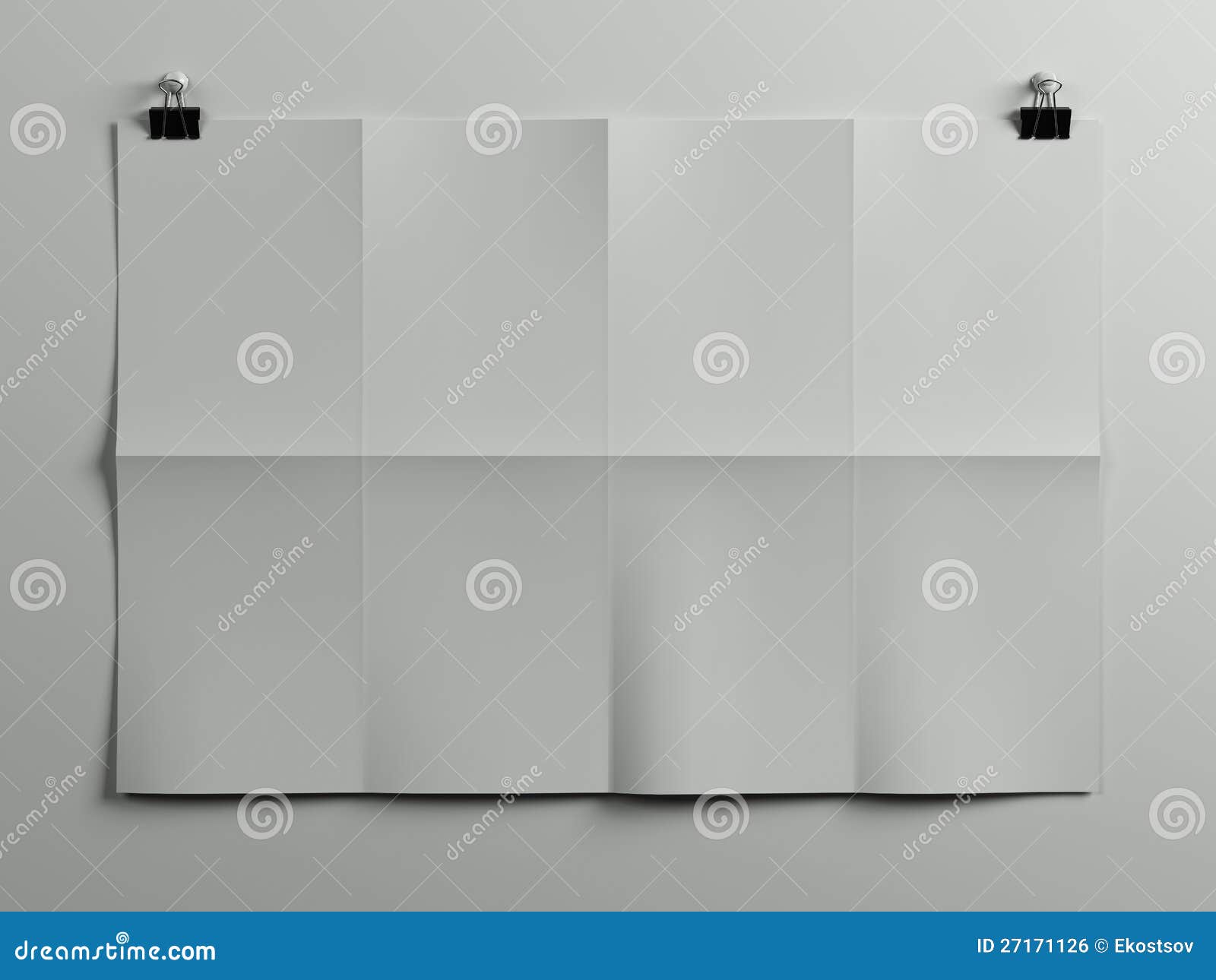 Horizontal Paper Sheet Poster Picture Frame Stock Illustration ...