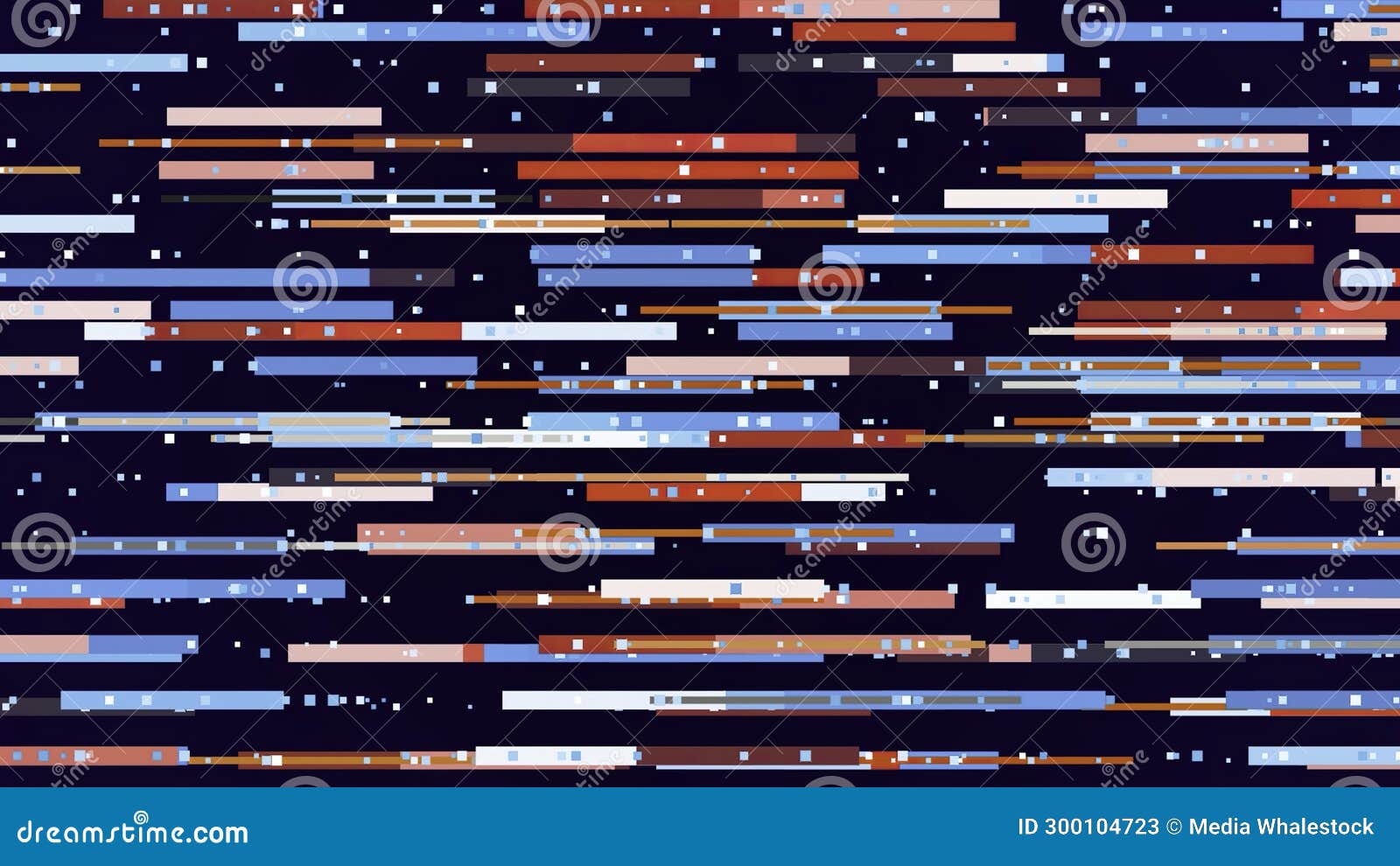 Horizontal, Parallel Graphic Lines Moving from Side To Side on a Dark ...