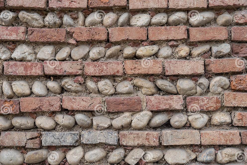 Pattern with Bricks and Boulders Stock Photo - Image of building, fugue ...