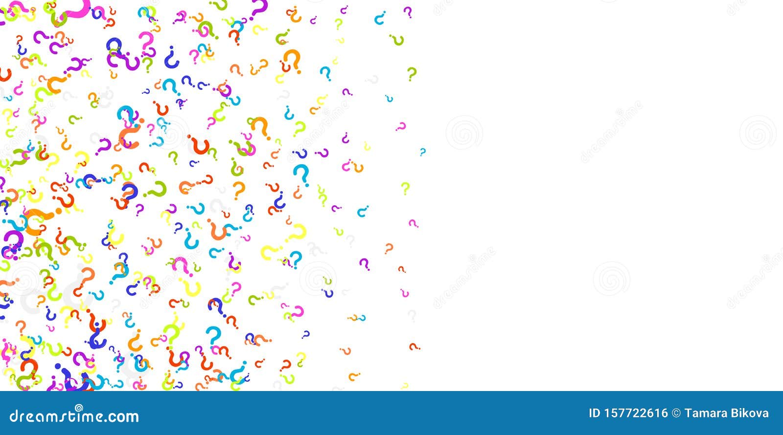 Horizontal Pattern of Question Marks Stock Illustration - Illustration ...