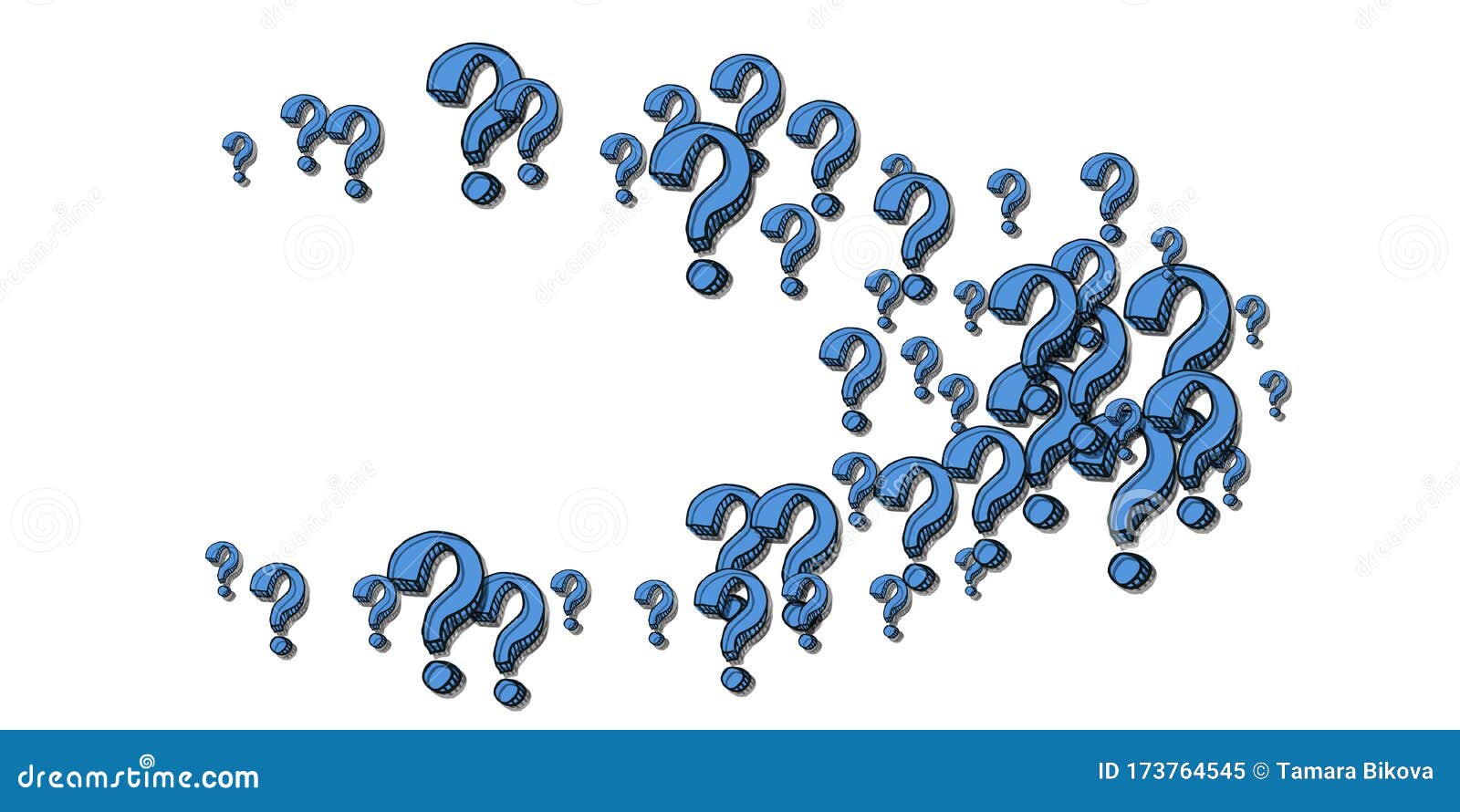 Horizontal Pattern of Question Marks Stock Illustration - Illustration ...