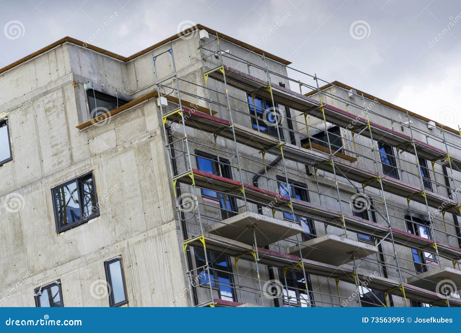 Horizontal Photo of House Apartment Construction Site Stock Image ...