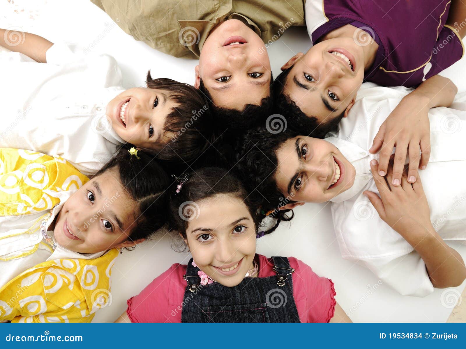 Horizontal Photo of Six Children Stock Photo - Image of kids, friends ...