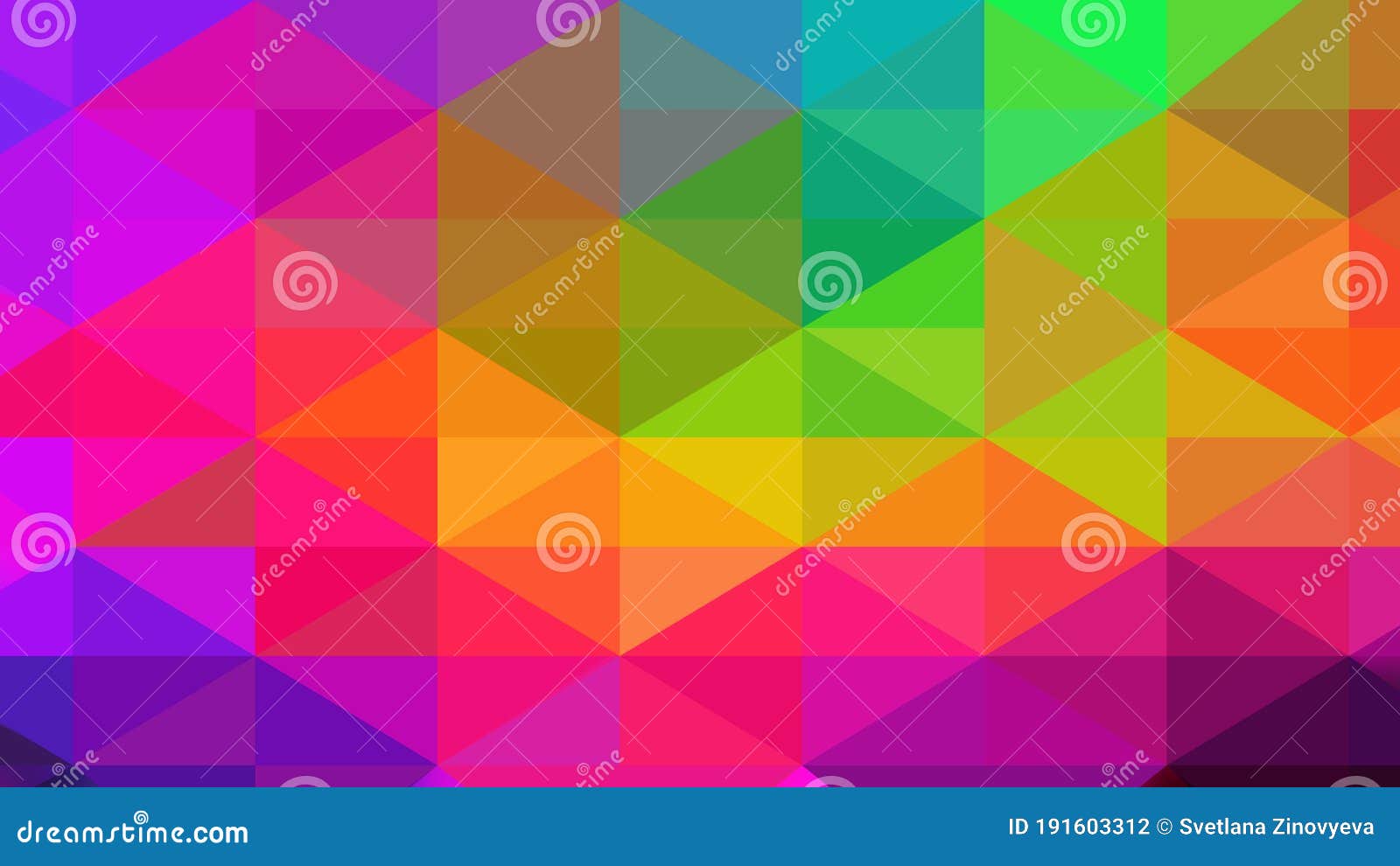 Horizontal Polygonal Gradient Background. Bright Colours Stock Vector ...