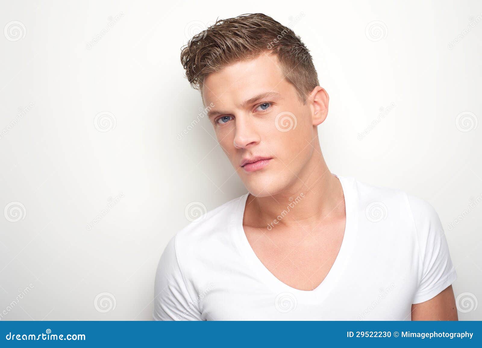 Horizontal Portrait of Handsome Man Stock Photo - Image of horizontal ...
