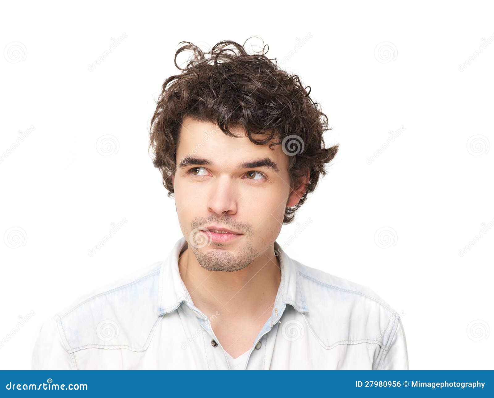 Horizontal Portrait of a Handsome Young Man Stock Photo - Image of ...