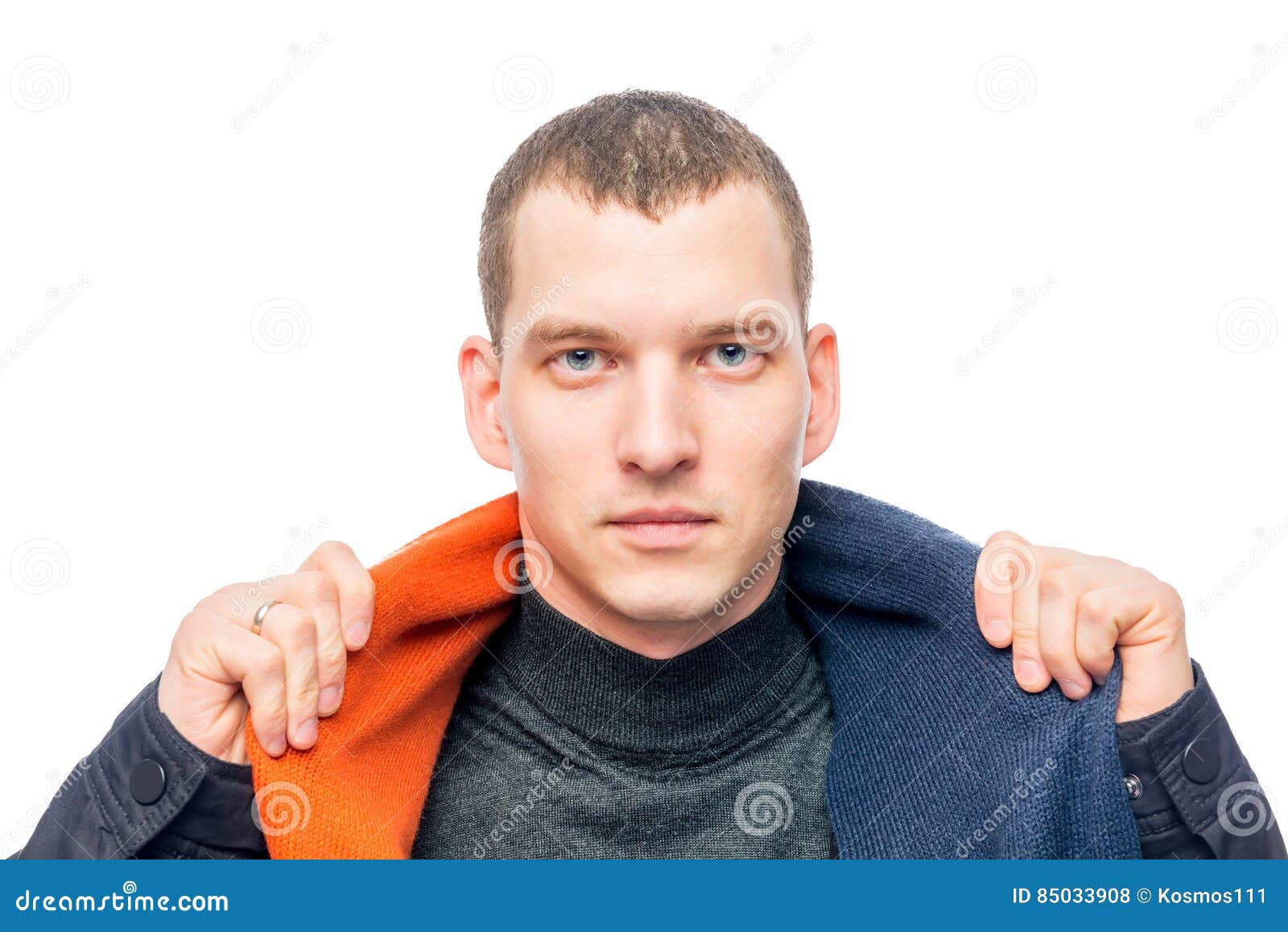Horizontal Portrait of a Man 30 Years Stock Photo - Image of horizontal ...