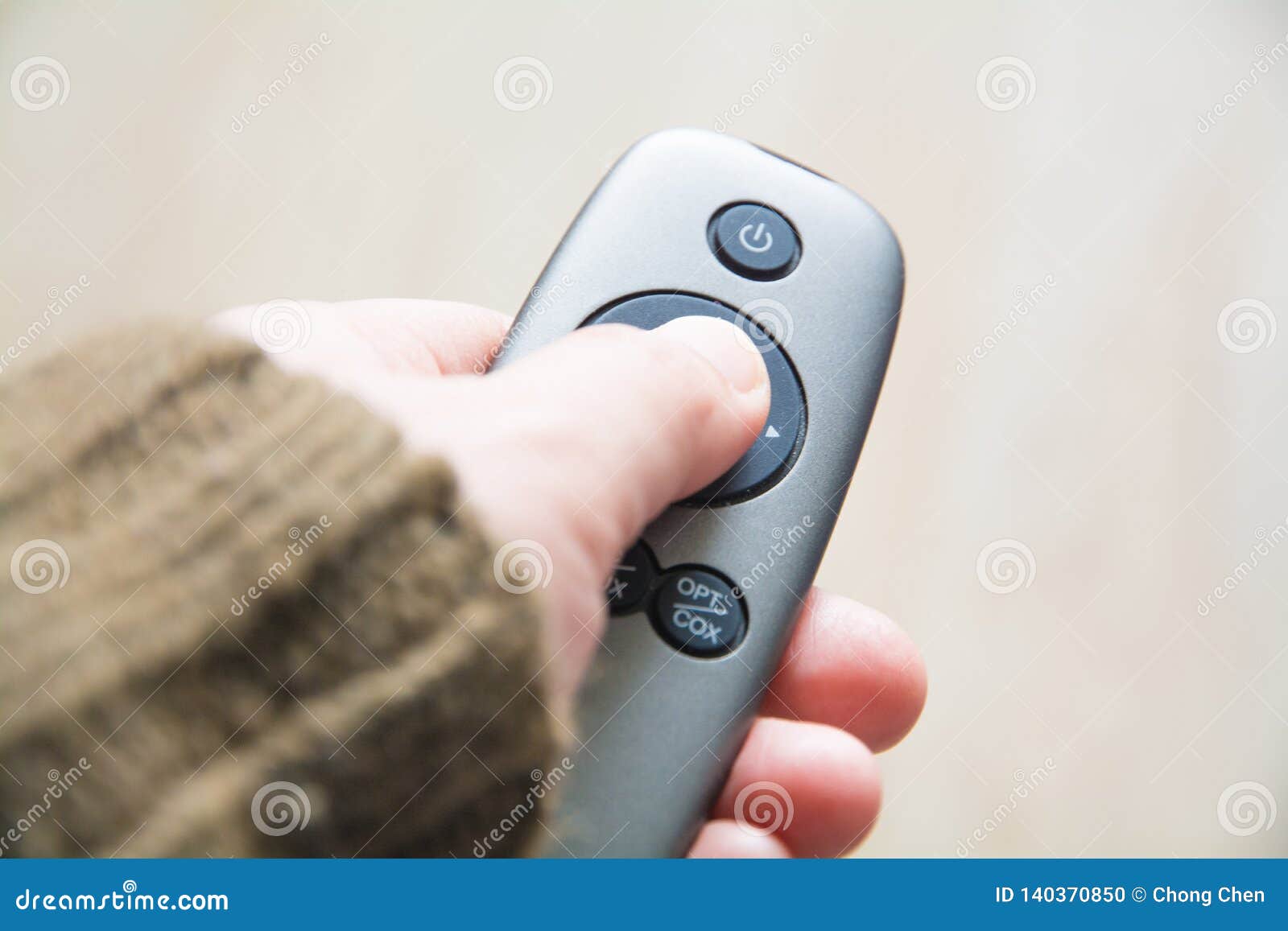 Horizontal Press Button of Remote Control Stock Photo - Image of power ...
