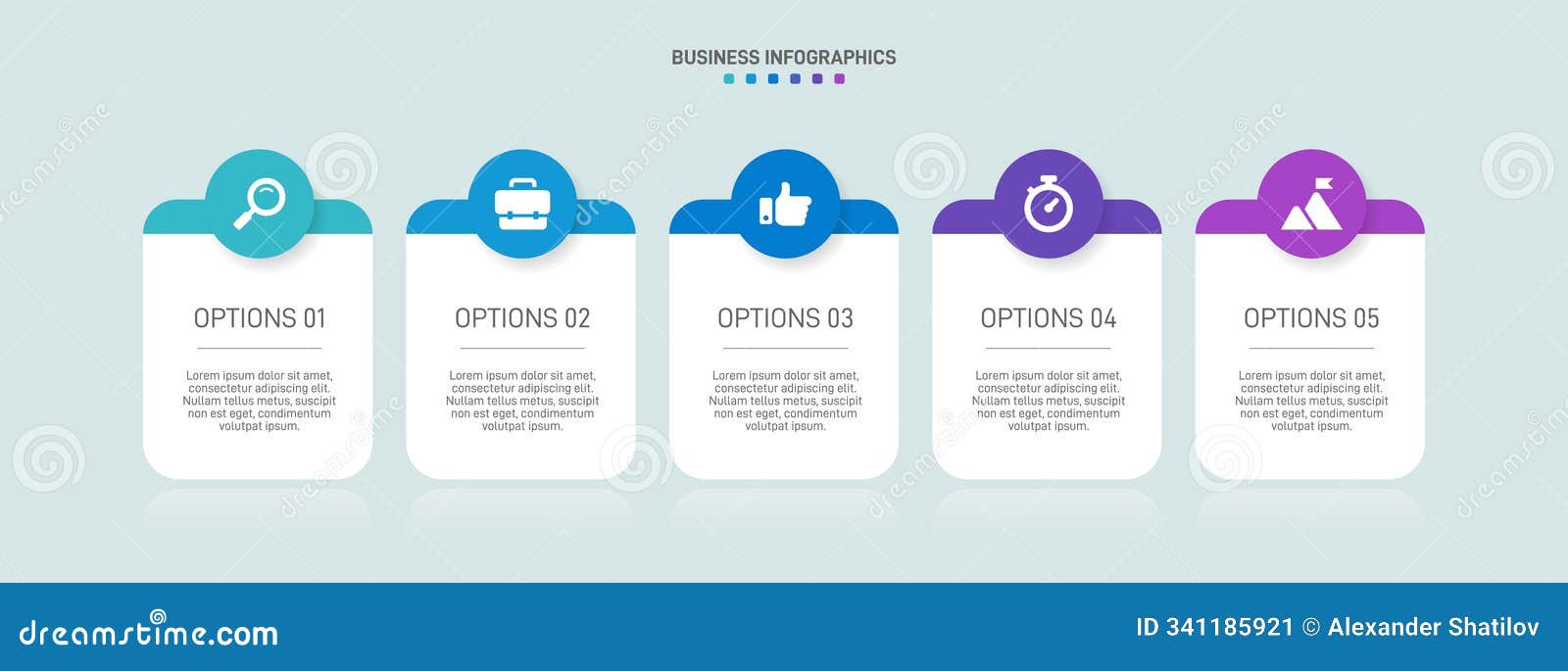 Horizontal Progress Diagram With 4 Circles And Arrows. Concept Of Four ...