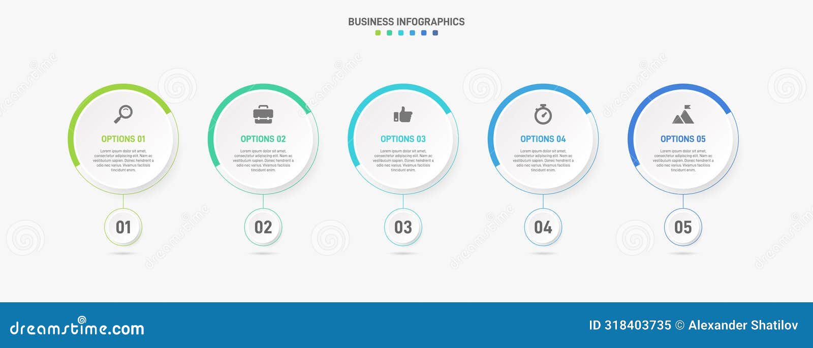Horizontal Progress Bar Featuring 5 Arrow-shaped Elements, Symbolizing ...