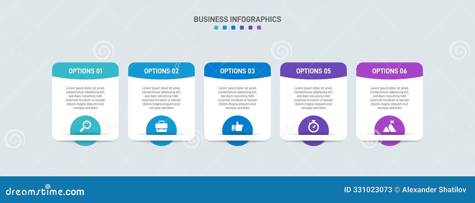 Horizontal Progress Bar Featuring 5 Arrow-shaped Elements, Symbolizing ...