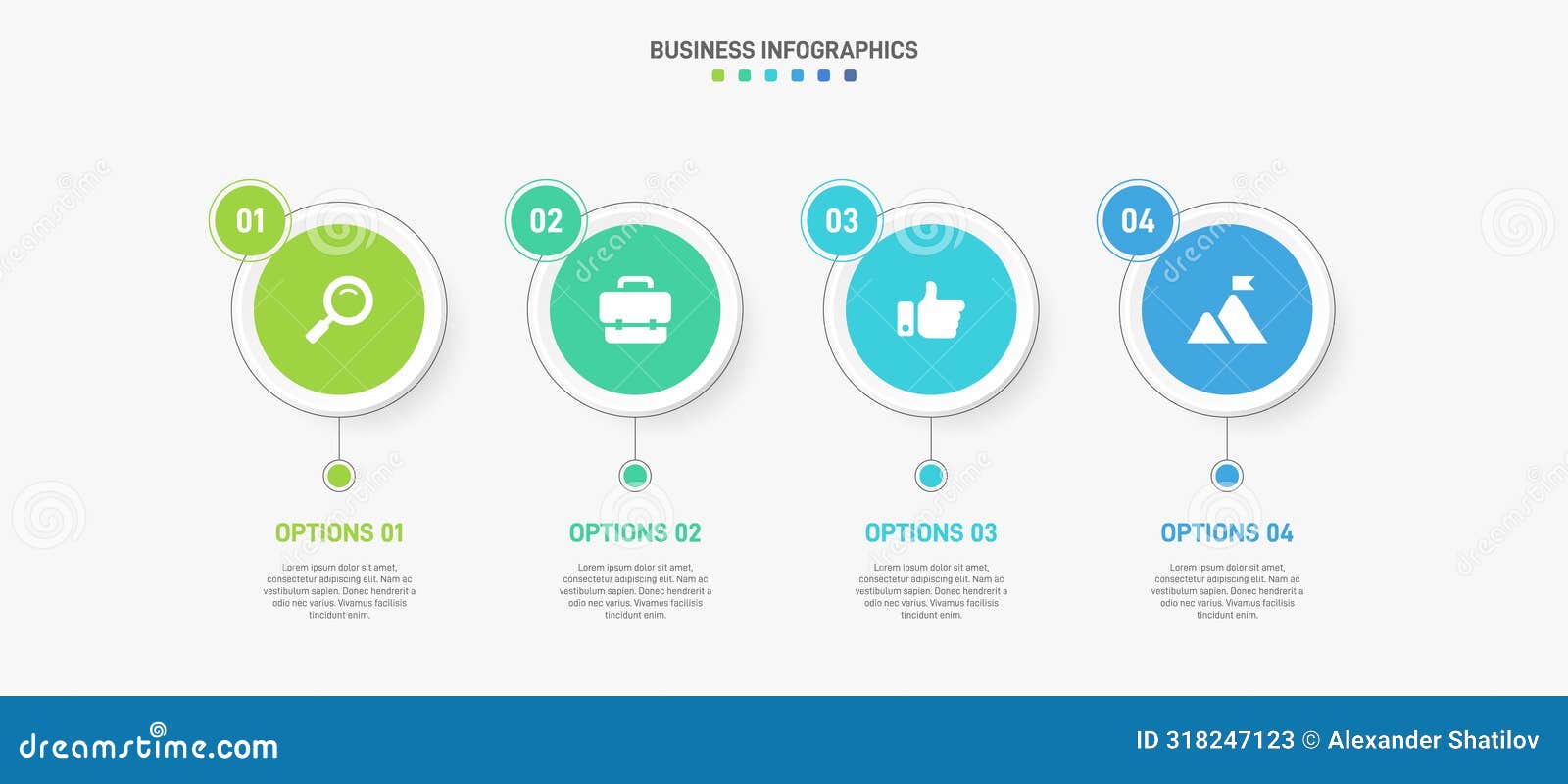 Horizontal Progress Bar Featuring 4 Arrow-shaped Elements, Symbolizing ...