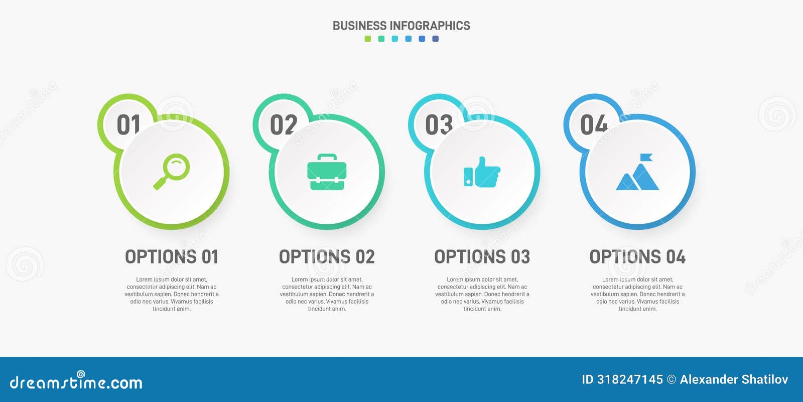 Horizontal Progress Bar Featuring 4 Arrow-shaped Elements, Symbolizing ...