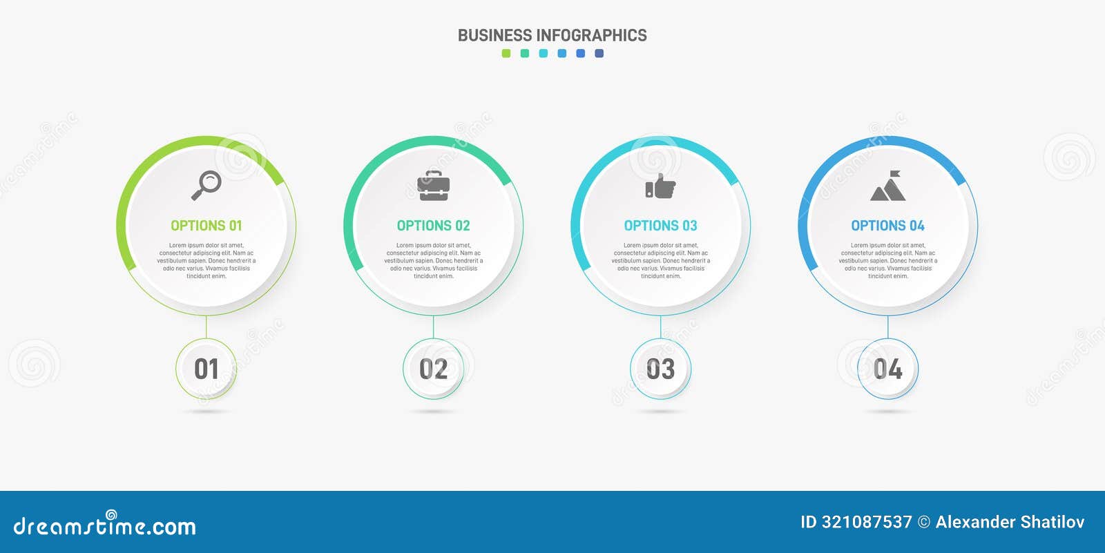 Horizontal Progress Bar Featuring 4 Arrow-shaped Elements, Symbolizing ...