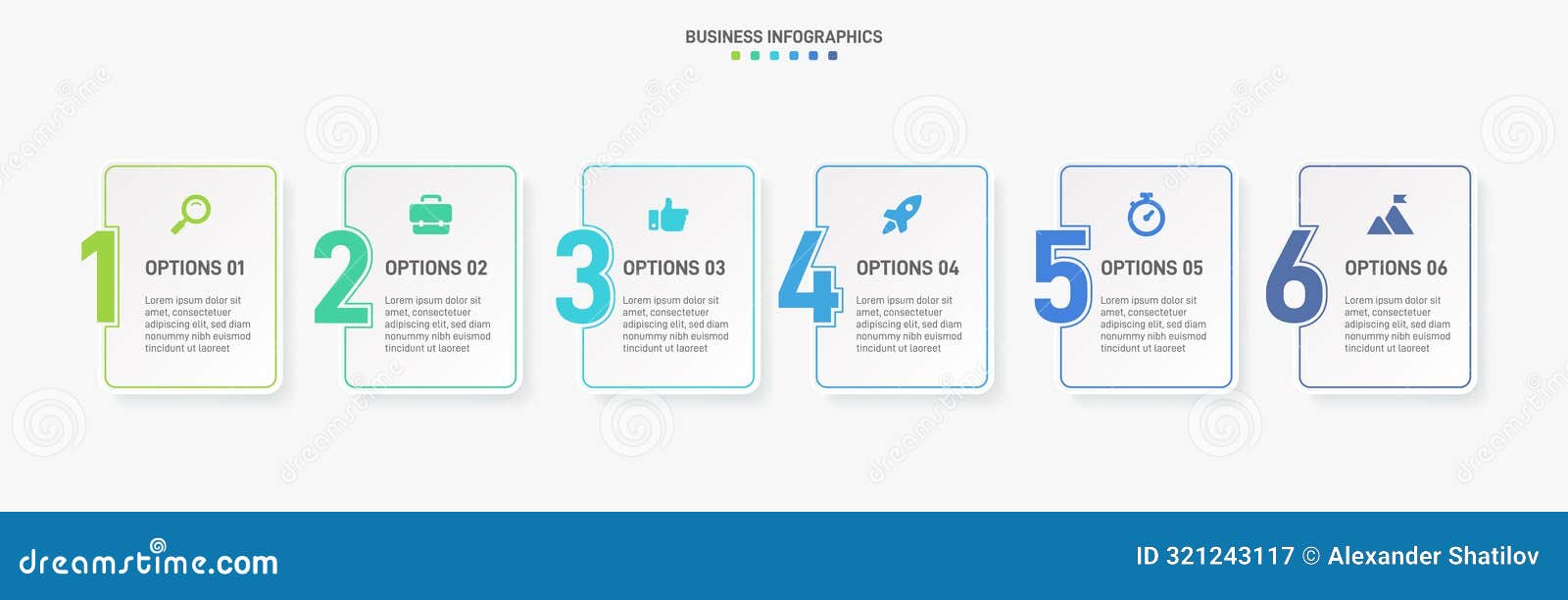 Horizontal Progress Bar Featuring 6 Arrow-shaped Elements, Symbolizing ...