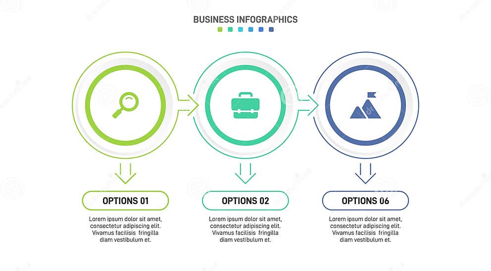 Horizontal Progress Bar Featuring 3 Arrow-shaped Elements, Symbolizing ...