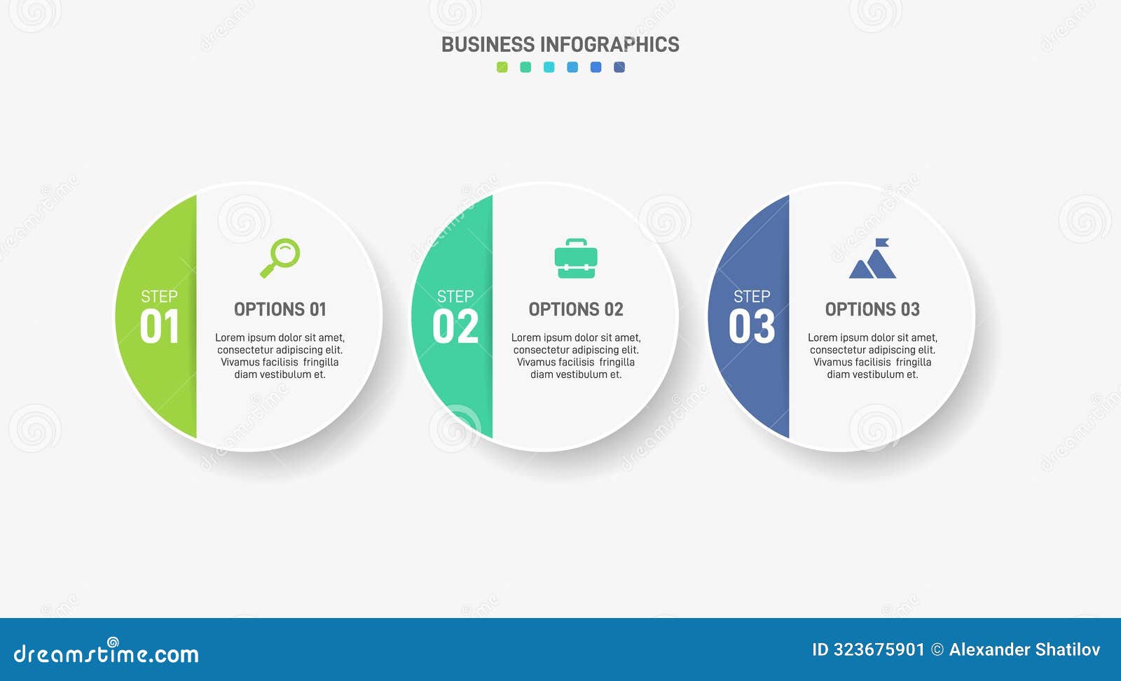 Horizontal Progress Bar Featuring 3 Arrow-shaped Elements, Symbolizing ...