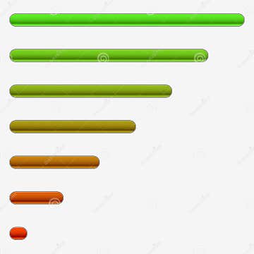 Horizontal Progress Bars. Completion, Loading, Phases Concepts Stock Vector - Illustration of ...