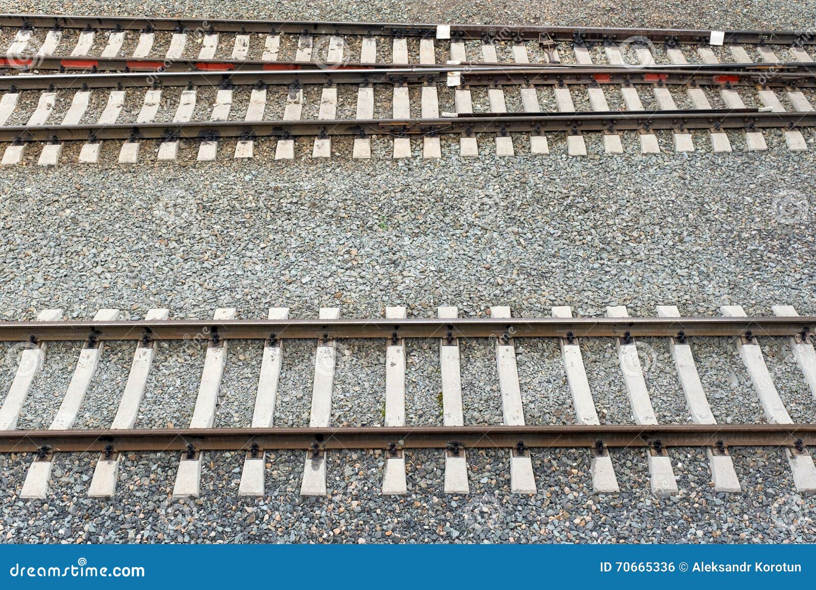 Horizontal Rails Railway Spring Stock Photo - Image of intersection ...
