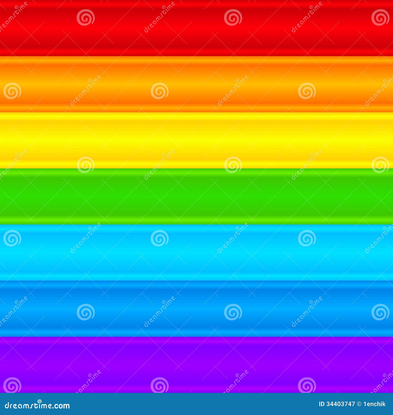 Horizontal Rainbow Stripes