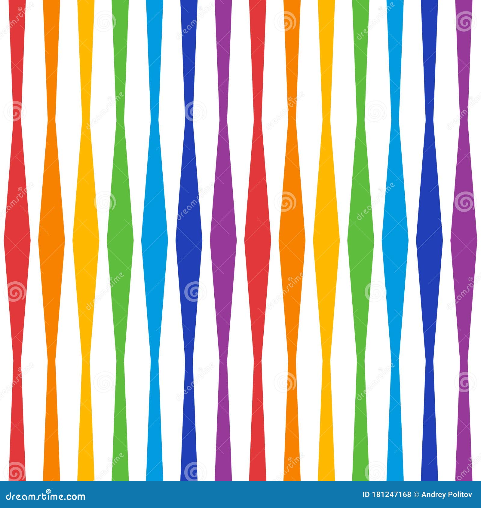 Horizontal Rainbow Rhombus Lines Stock Vector - Illustration of ...