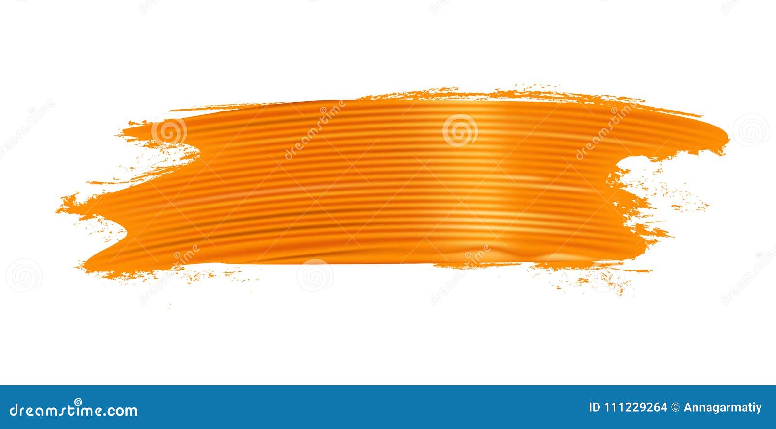 Horizontal Brush Stroke Yellow Stock Vector - Illustration of colour ...