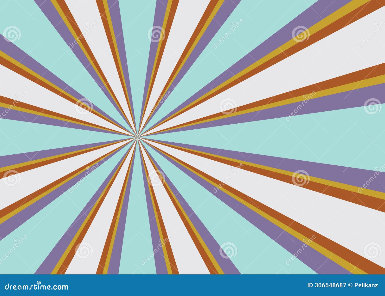Horizontal Rectangle Abstract Retro Color Sunburst Stripe Blast Rays ...