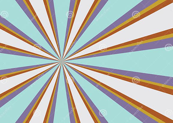 Horizontal Rectangle Abstract Retro Color Sunburst Stripe Blast Rays ...