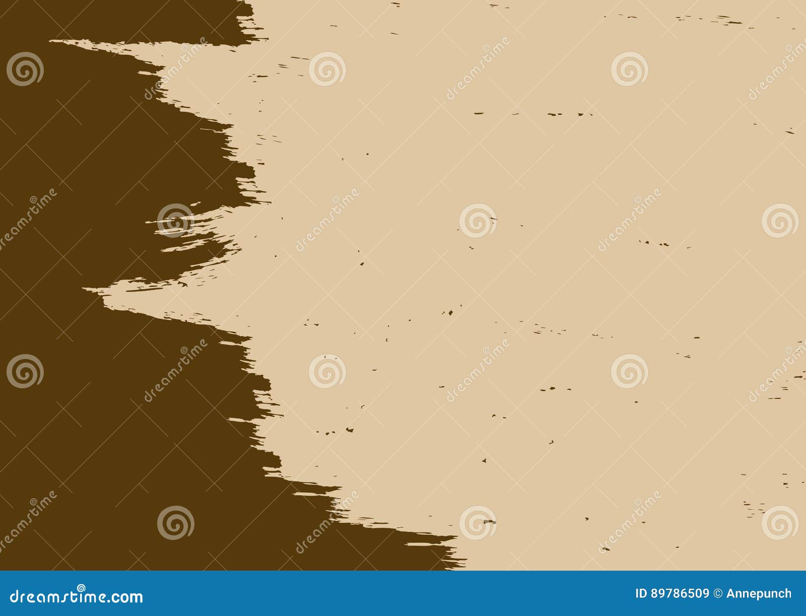 Horizontal Rectangular Background With A Ragged Edge. Brown Grunge ...