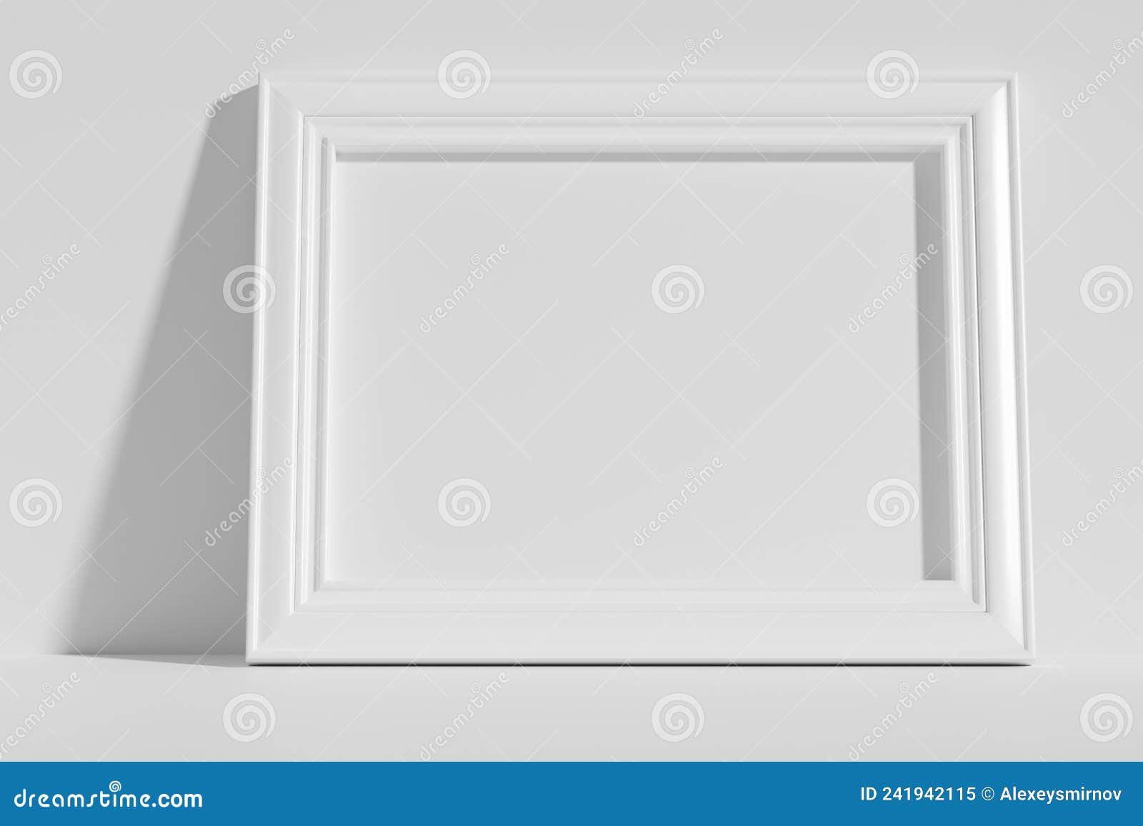 Horizontal Rectangular Photo Frame on Floor Leaning at Wall Stock ...
