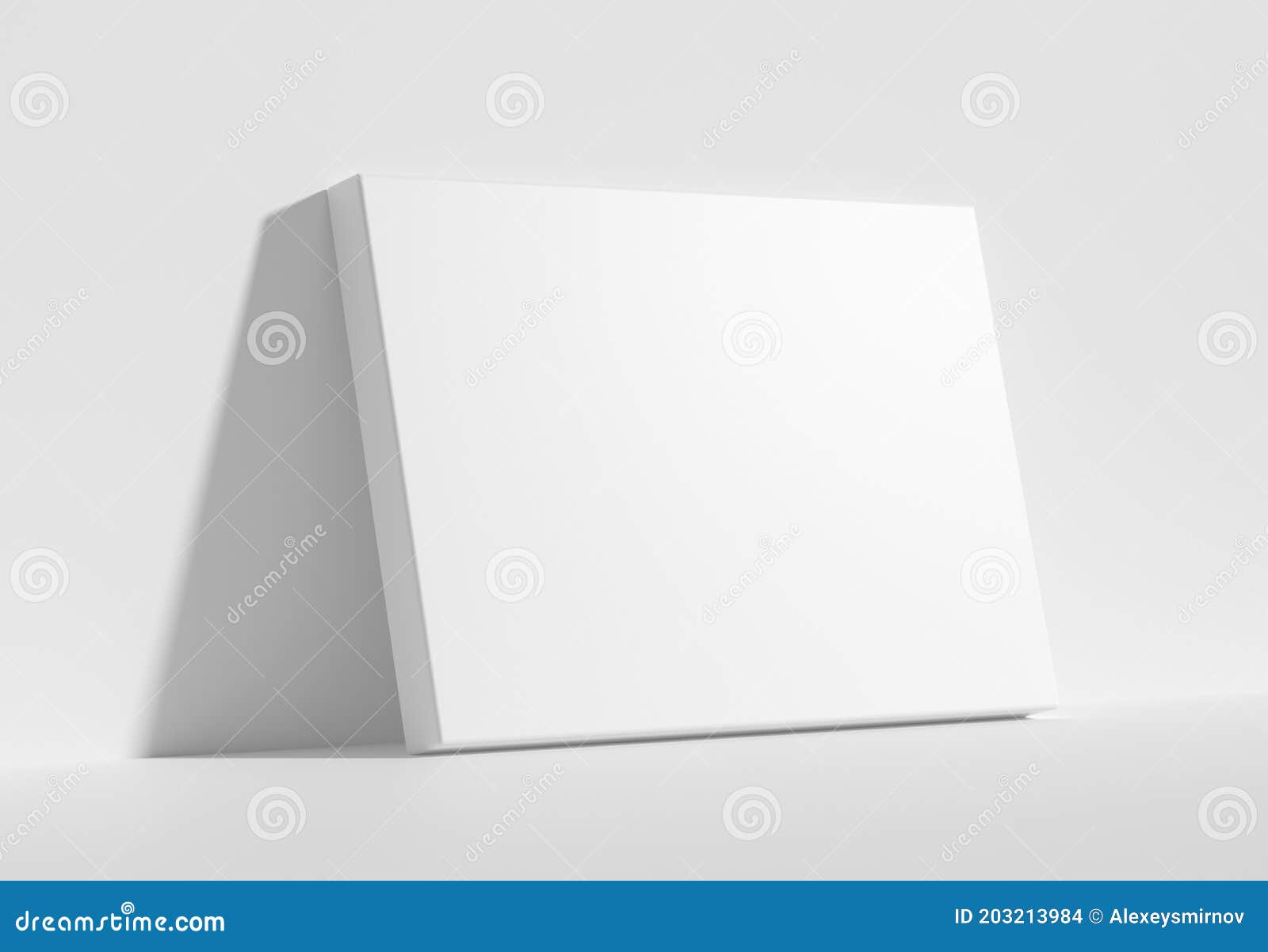 Horizontal Rectangular Poster on Floor Leaning at Wall Diagonal View ...