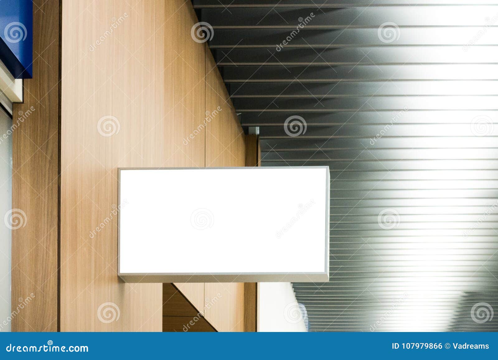 Mock Up. Signboard of Store, Shop. Rectangular Shape Stock Photo ...