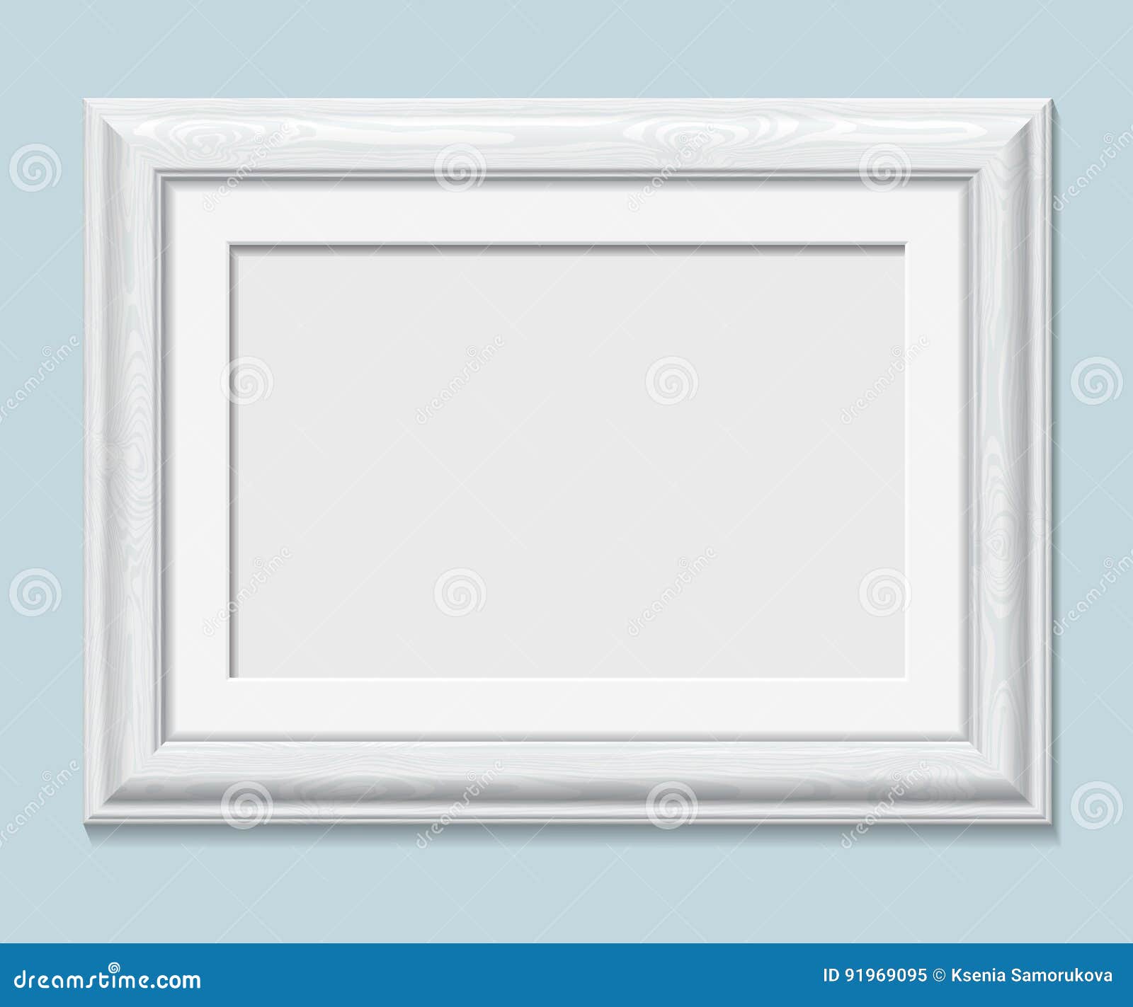 Horizontal Rectangular White Frame A4, Vector Stock Vector ...