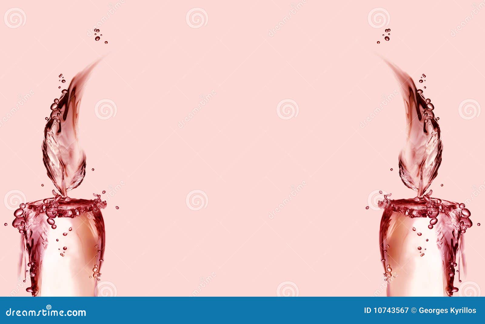 Horizontal Red Christmas Candles Border Stock Image - Image of ...