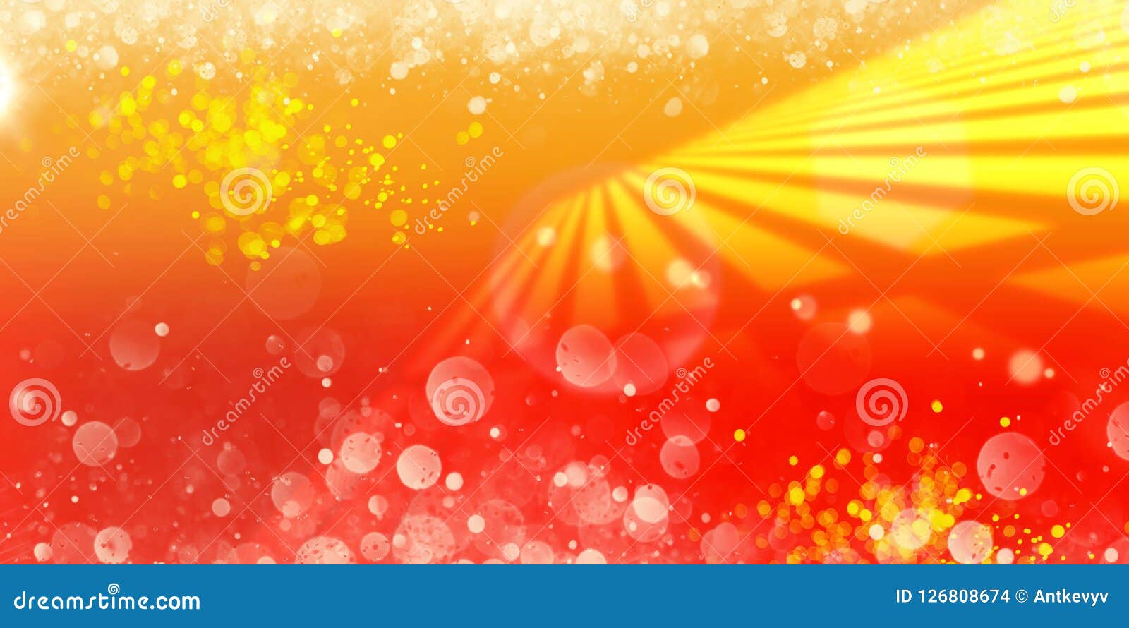 Horizontal Red Orange Rays Abstract Bg Stock Illustration ...
