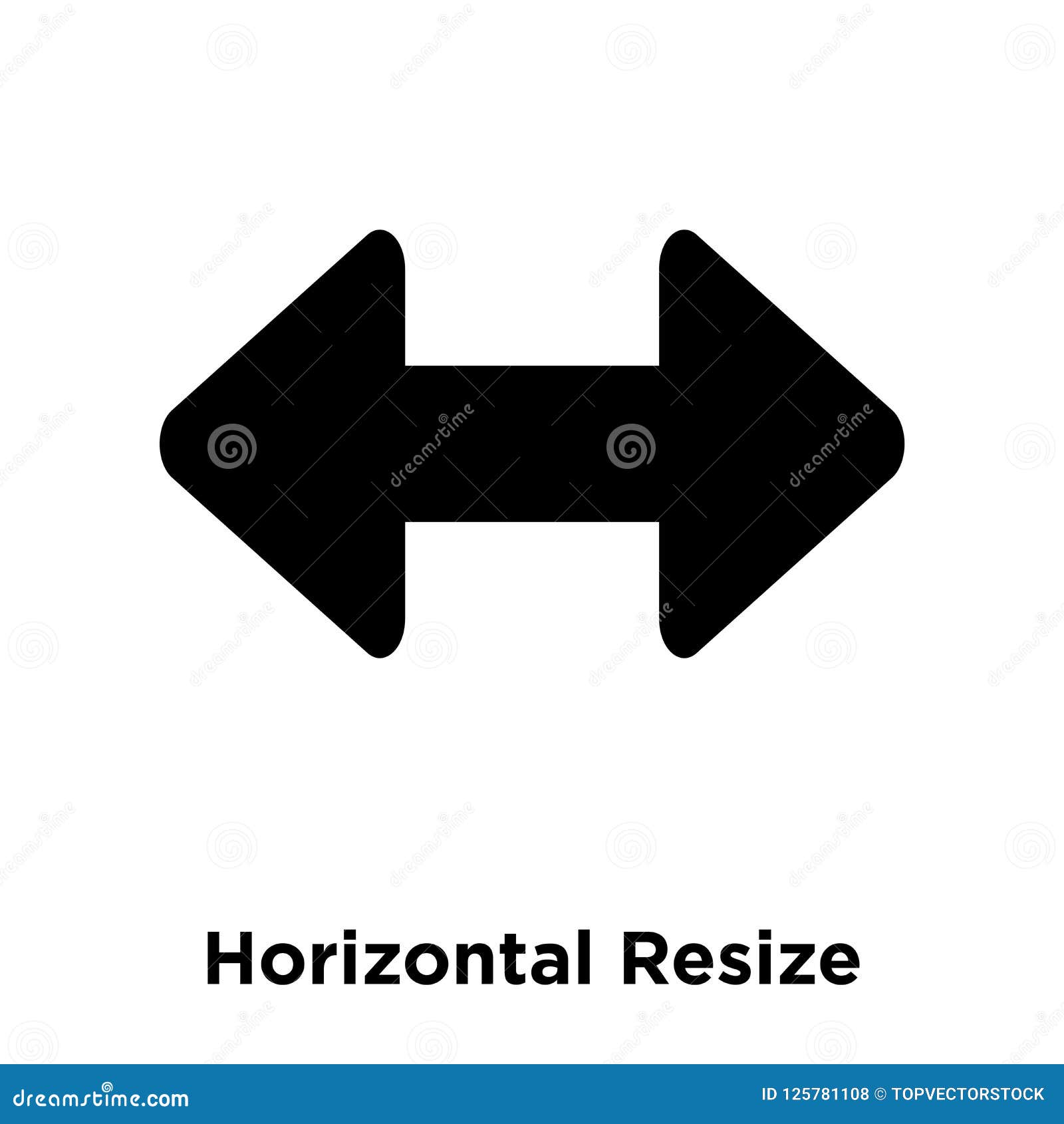 Horizontal Resize Icon Vector Isolated on White Background, Logo Stock ... Horizontal Resize Icon Vector Isolated on White Background, Logo Stock ...