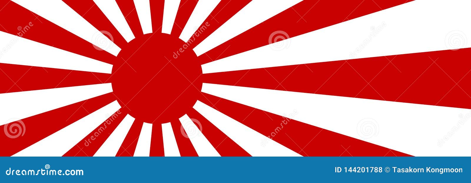 Horizontal Rising Sun Flag for Pattern and Background Stock Vector ...