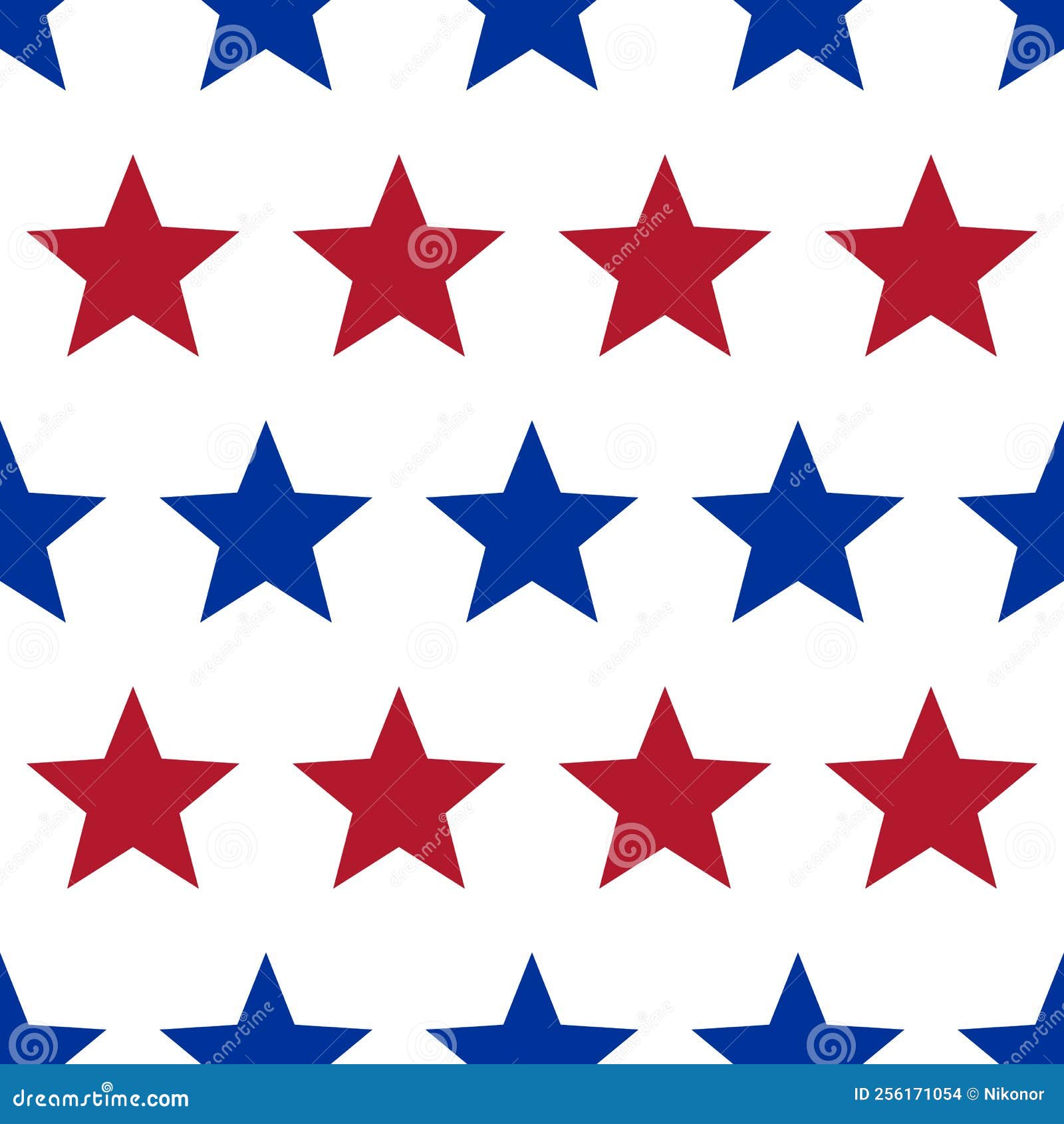 Horizontal Rows with Stars Seamless Pattern. Holiday Simple Wallpaper ...