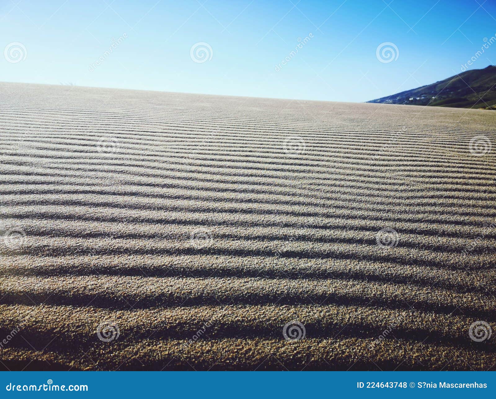 Horizontal Sand Lines Naturally Created Stock Photo - Image of dune ...