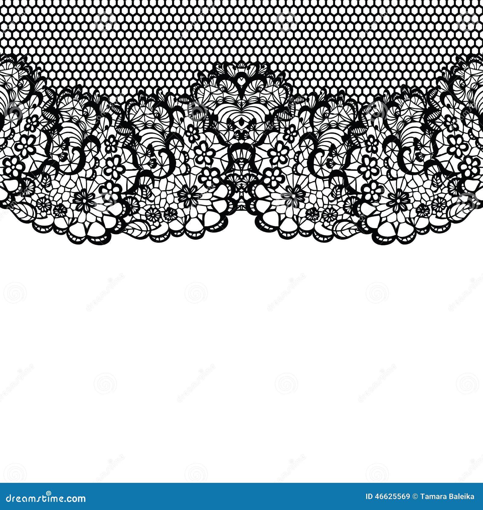 Horizontal Seamless Background Stock Vector - Illustration of flower ...