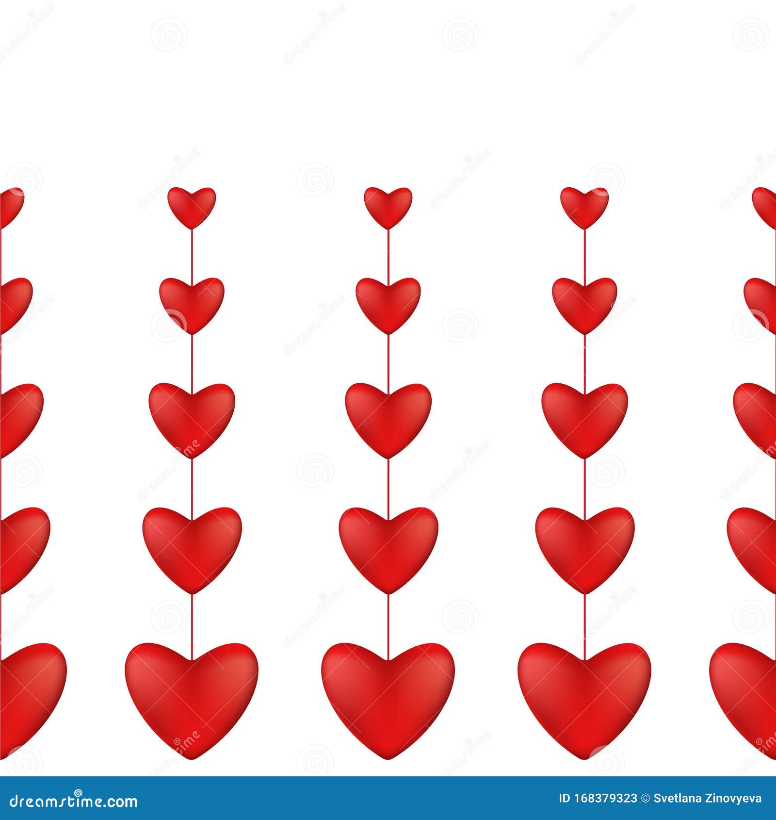 Heart Border Vertical