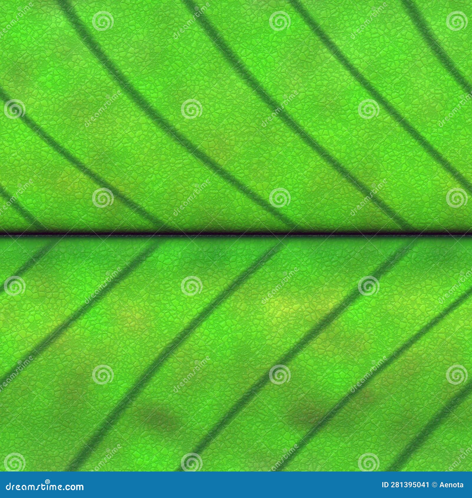 Horizontal Seamless Pattern of Leaf Structure Stock Illustration ...